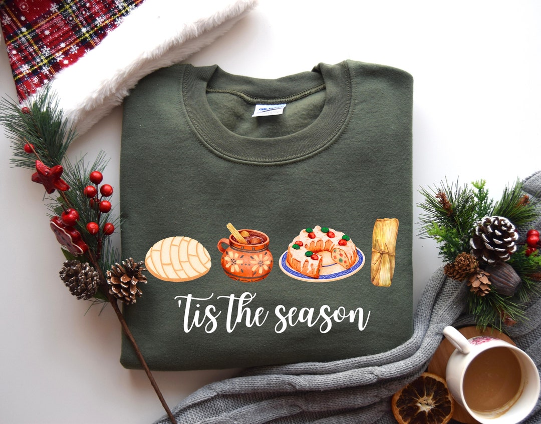 Mexican Christmas Sweatshirt Tis the Season Concha Crewneck - Etsy