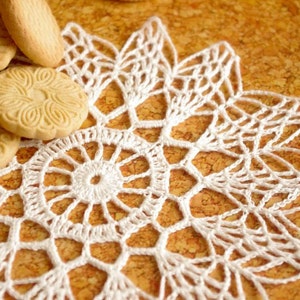 Crochet Doily Small Doily Lace Doilie Small Crochet Doilies Crocheted ...