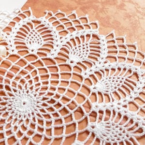 Large Lace Doily White Elegant Crochet Doilies Round Crochet - Etsy