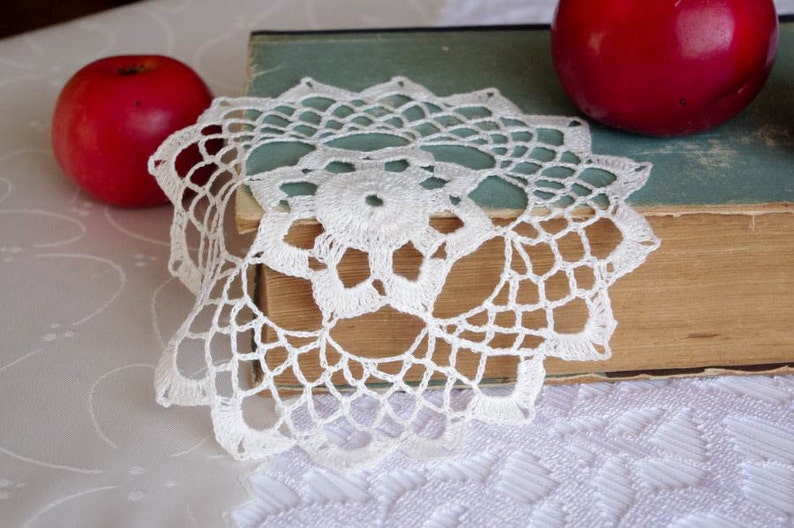 Crochet Doily Small Lace Doily Linen Lace Doilie Small Crochet - Etsy