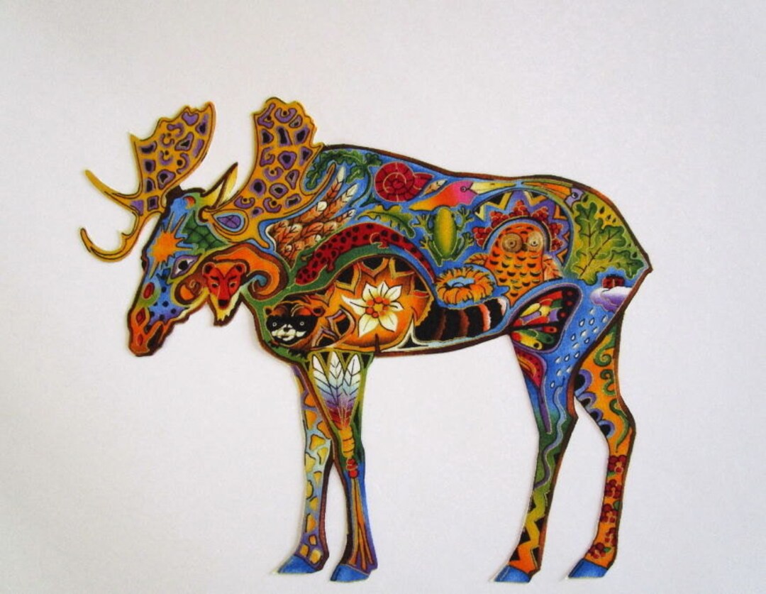 Moose Patch X Large 10 Iron On - Etsy