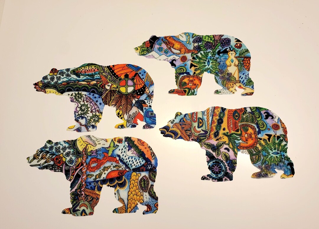 4 Woodland Bears - Etsy