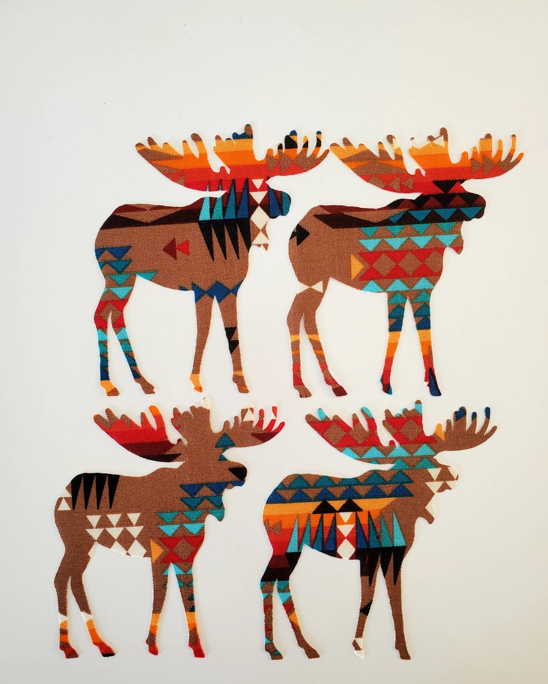 3 Moose Patch 4" Iron On - Etsy