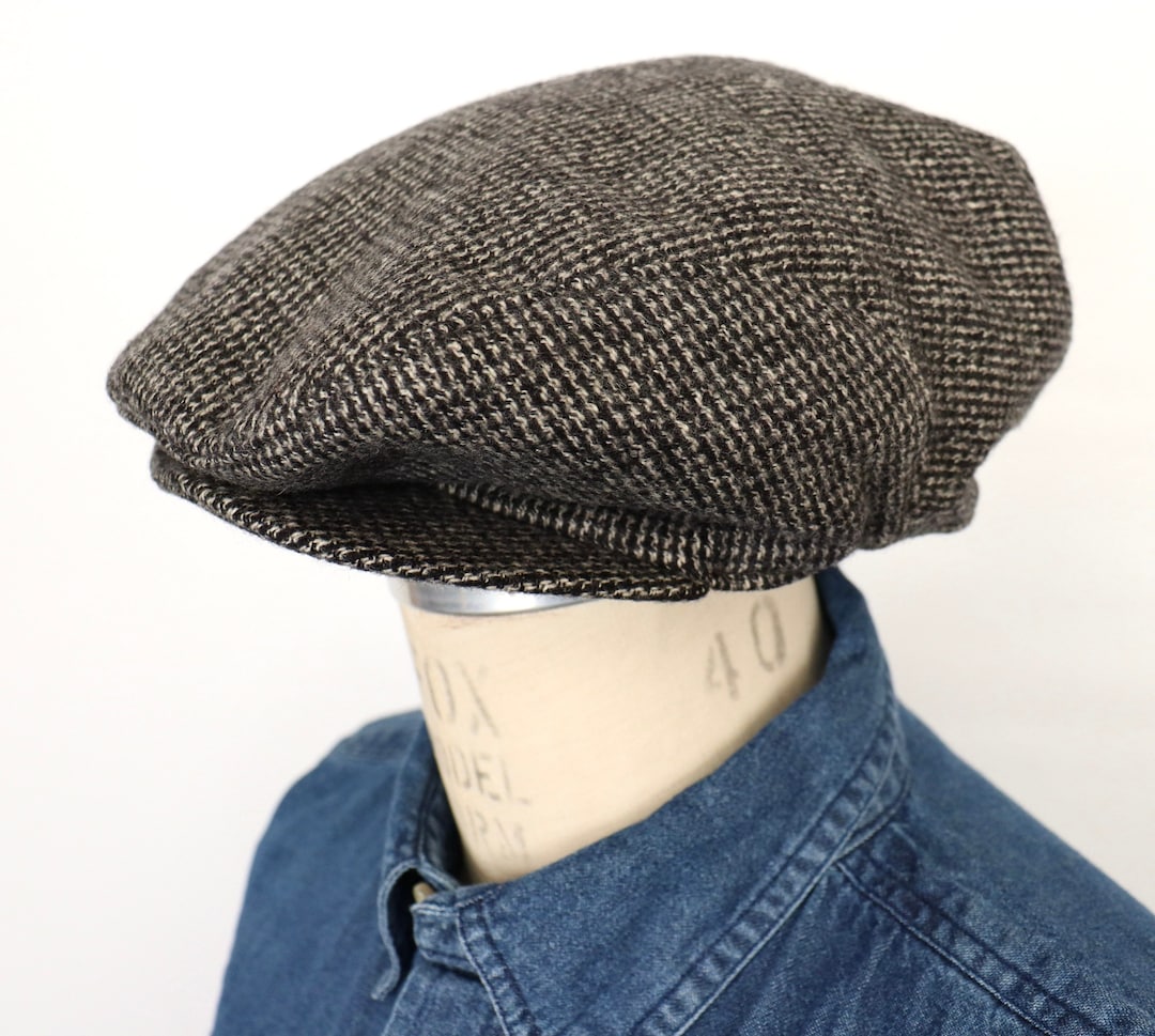 Borsalino Gray Tweed Driving Cap / Men's Medium - Etsy