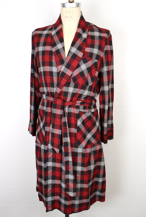 Vintage 50s 60s PLAID Wool Pencil SHEATH SKIRT w. But… - Gem