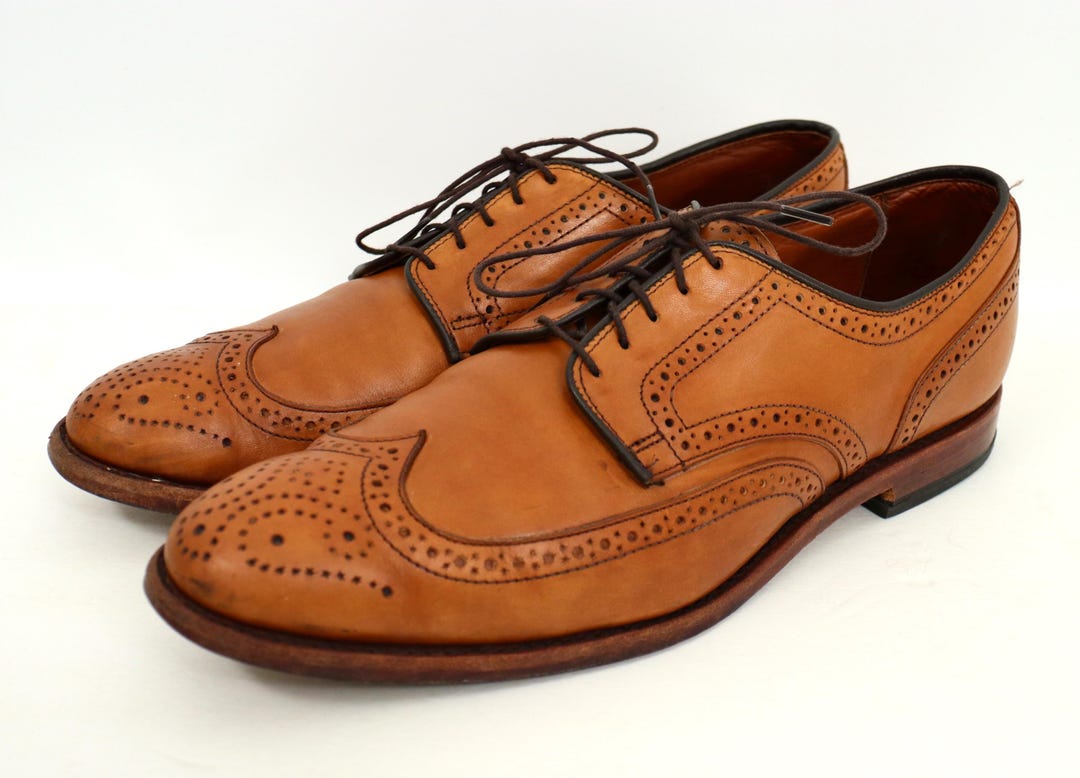 Allen Edmonds Wingtip Loafers / 1980s-90s British Tan Dress Shoes / US ...