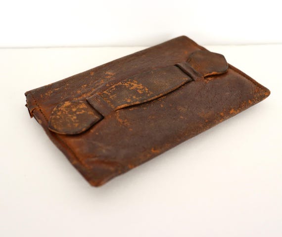 1920s Leather Wallet for 'Dance Card' (or coin purse … - Gem