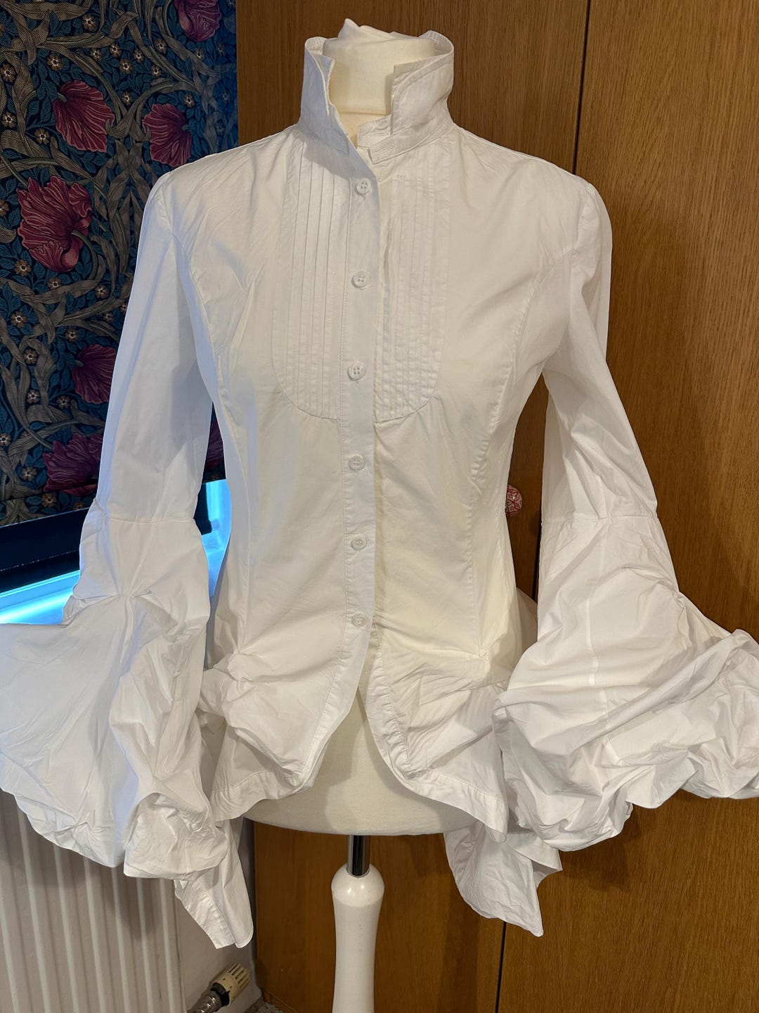 Vintage All Saints Iconic Katerina Shirt UK 12 EU 40 US 8 White Cotton ...