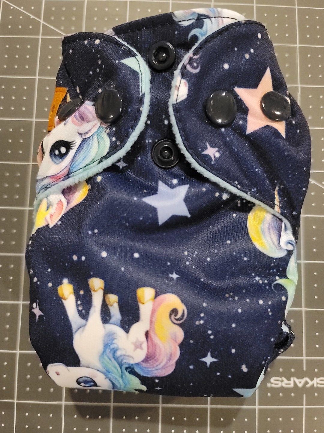 Unicorns on Navy AIO Newborn Diaper - Etsy