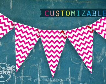 Hot pink banner | Etsy