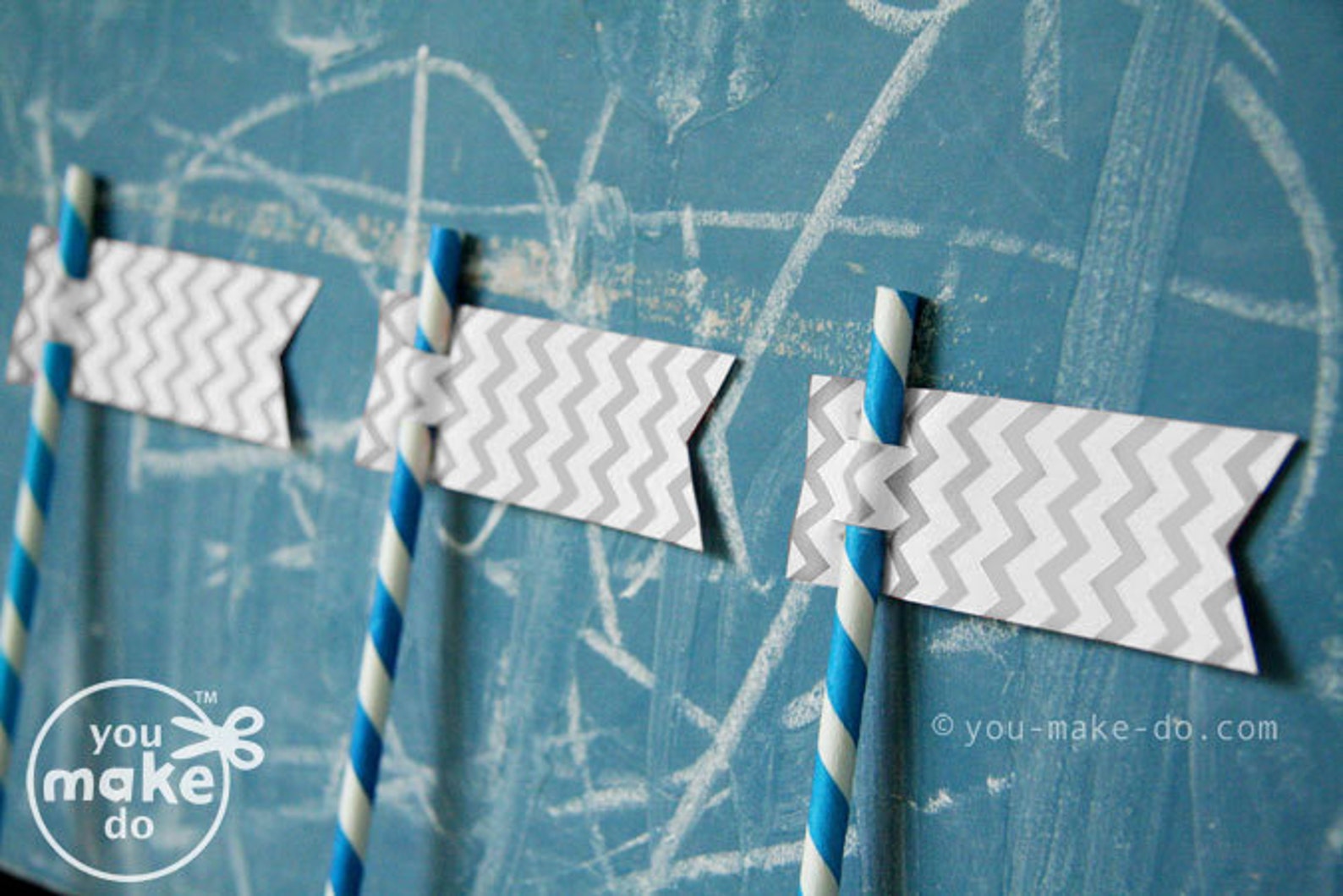 INSTANT DOWNLOAD Grey Chevron Banner Printables Birthday - Etsy