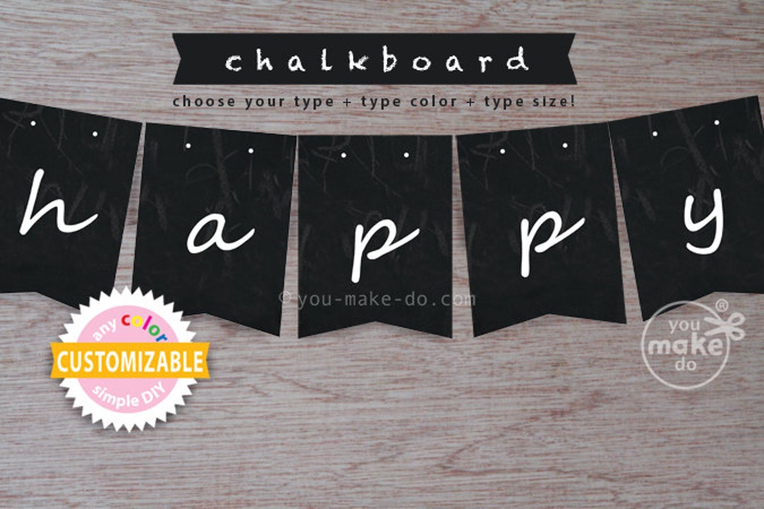 Chalkboard Banner Decor
