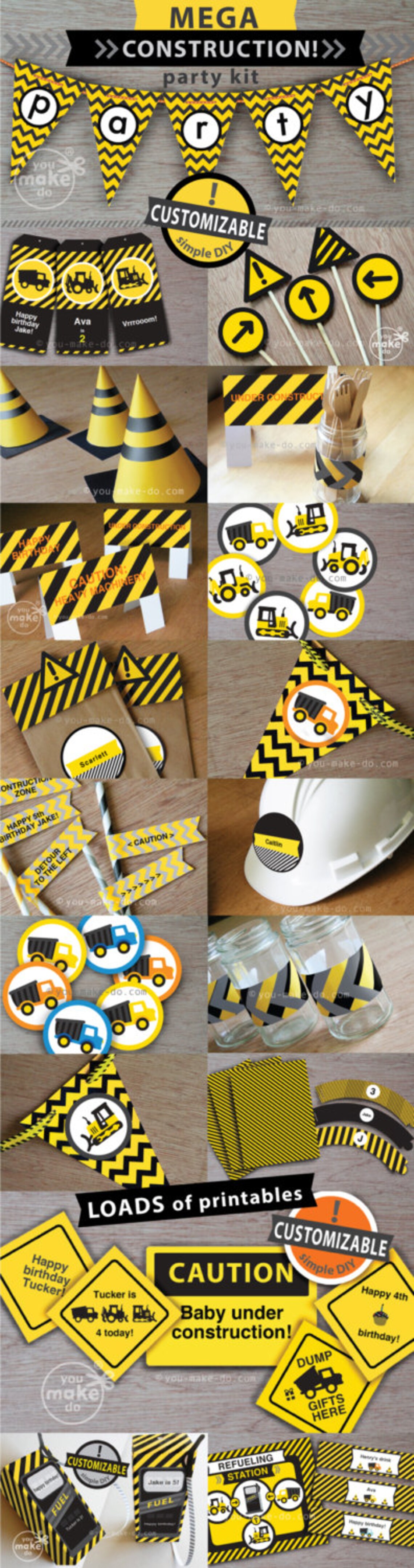 Construction Party Signs Construction Birthday Party 1st | Etsy