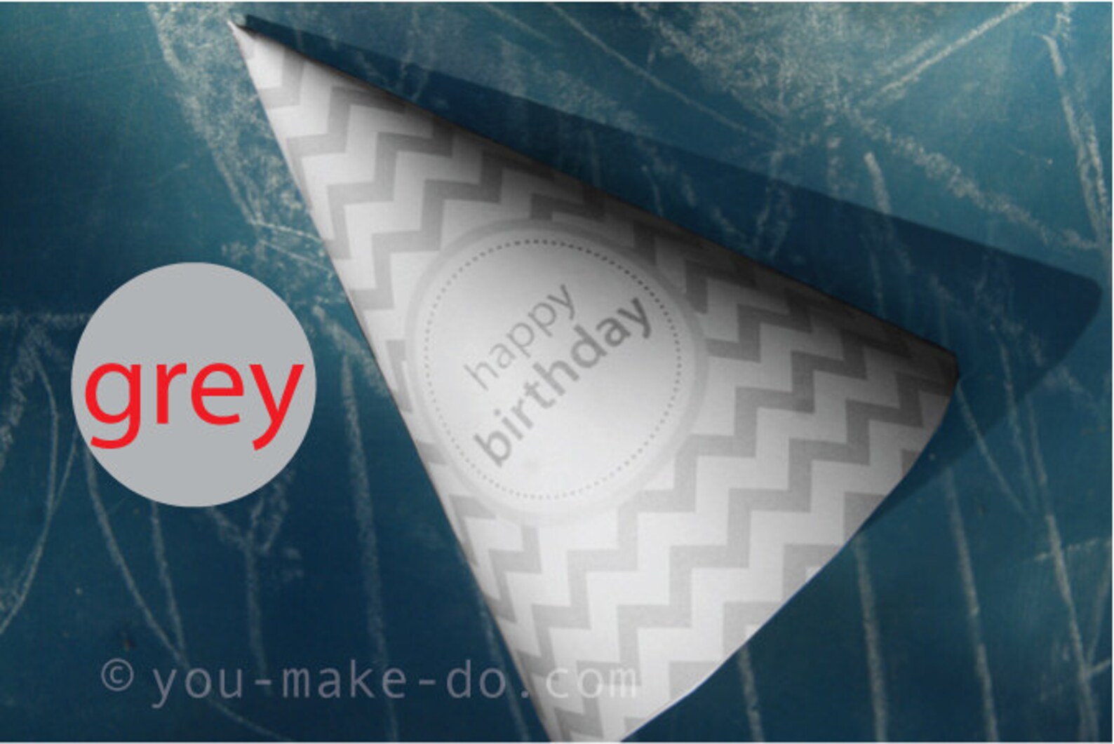 INSTANT DOWNLOAD Grey Chevron Banner Printables Birthday - Etsy