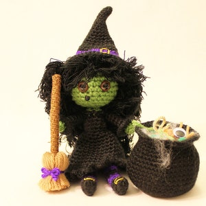 English PATTERN Instant Download Zora the Witch Crochet Halloween ...