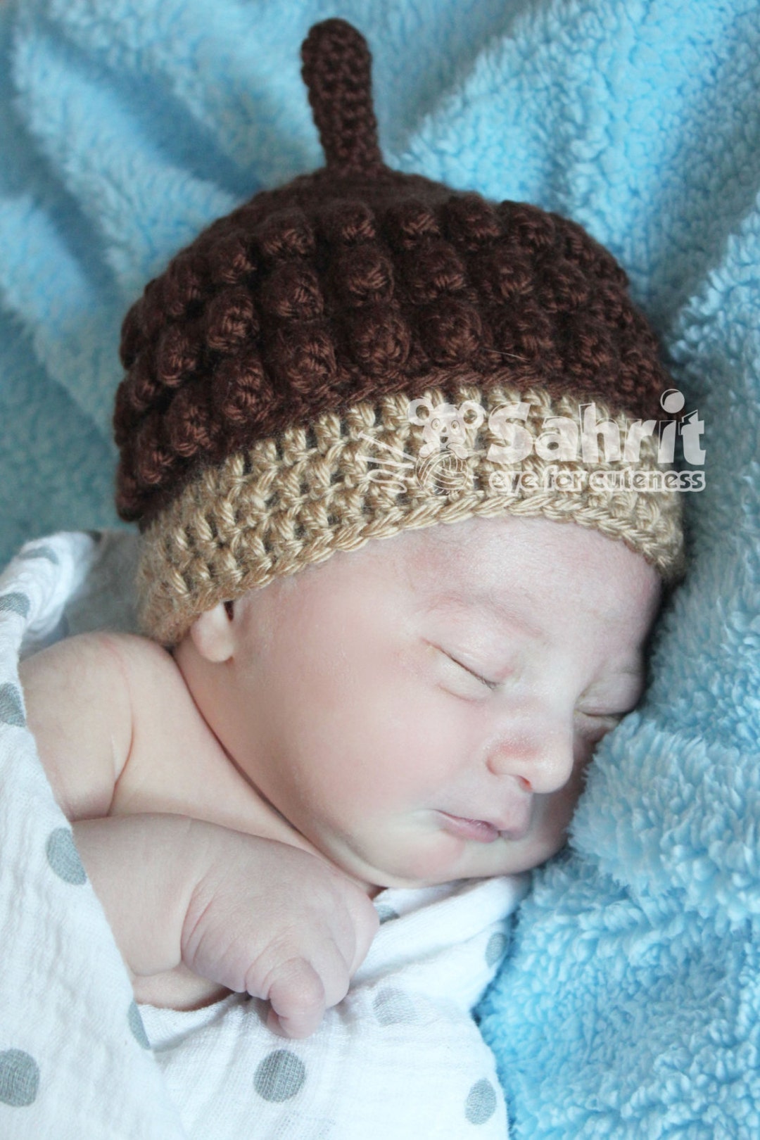 English PATTERN Instant Download Acorn Hat Newborn to Toddler Sizes ...