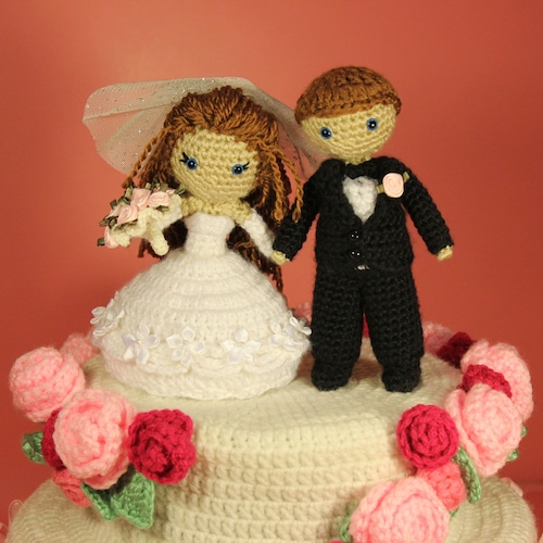 Bride and Groom Amigurumi Crochet Doll Pdf Pattern the Perfect | Etsy