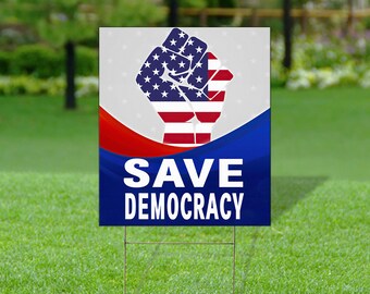 Protect Democracy Yard Sign - Etsy