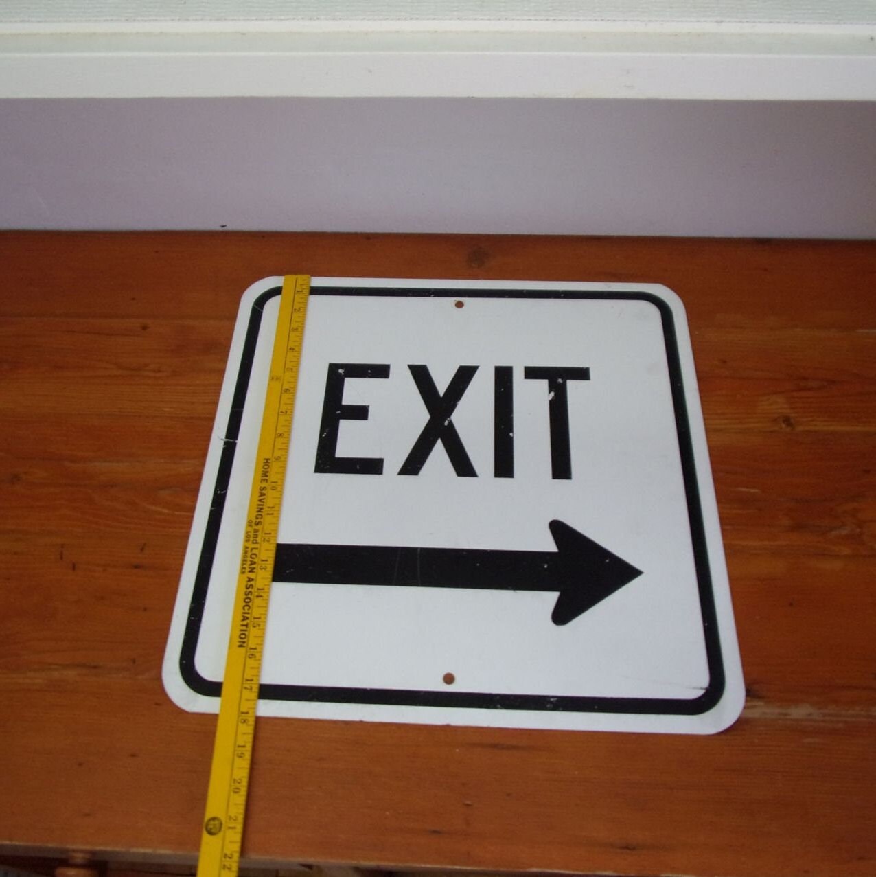 Vintage Metal Exit Sign - Etsy