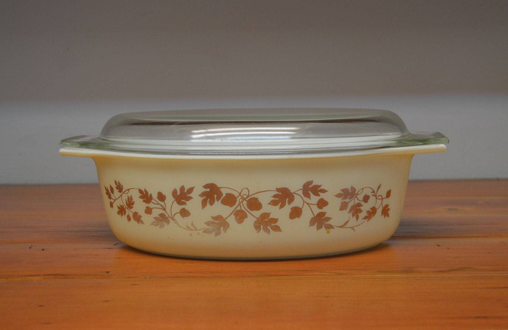 Promotional Pyrex Golden Acorn Oval Casserole 2 1/2 Quart - Etsy