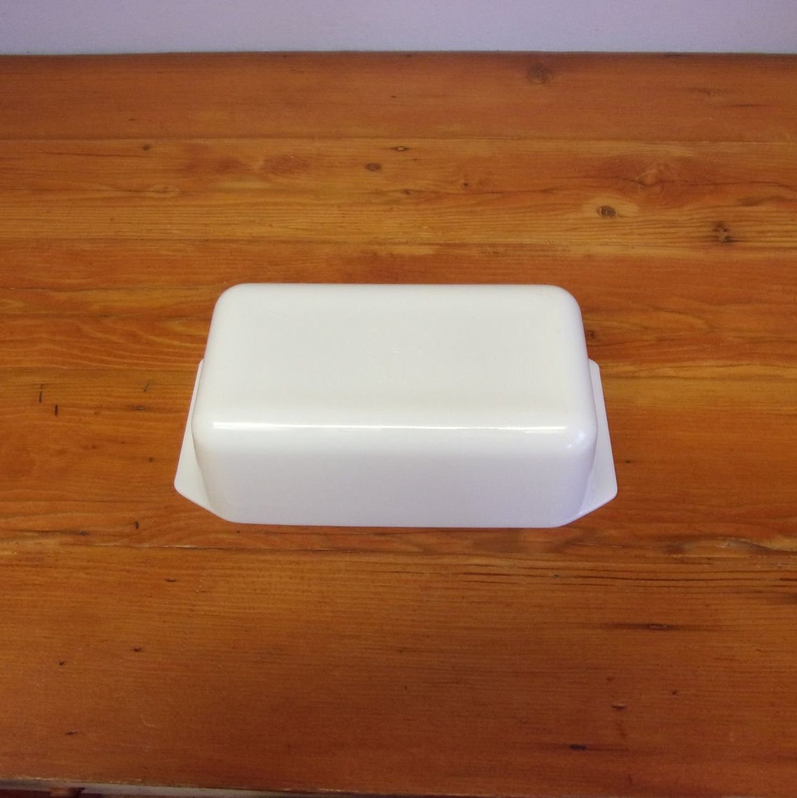 Vintage Pyrex White Glass Loaf Pan - Etsy
