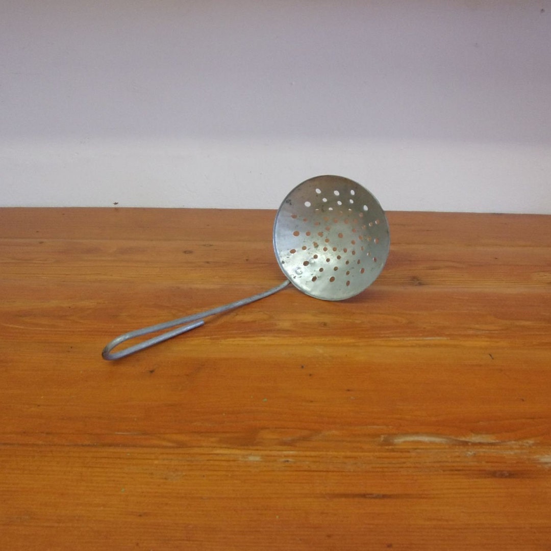 Antique Vintage Skimming Strainer Ladle Scoop Cooking Utensil - Etsy
