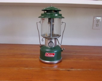 Converted Vintage 1973 220H Coleman Fuel Lantern Reimagined as Unique Electric LED Lamp ...