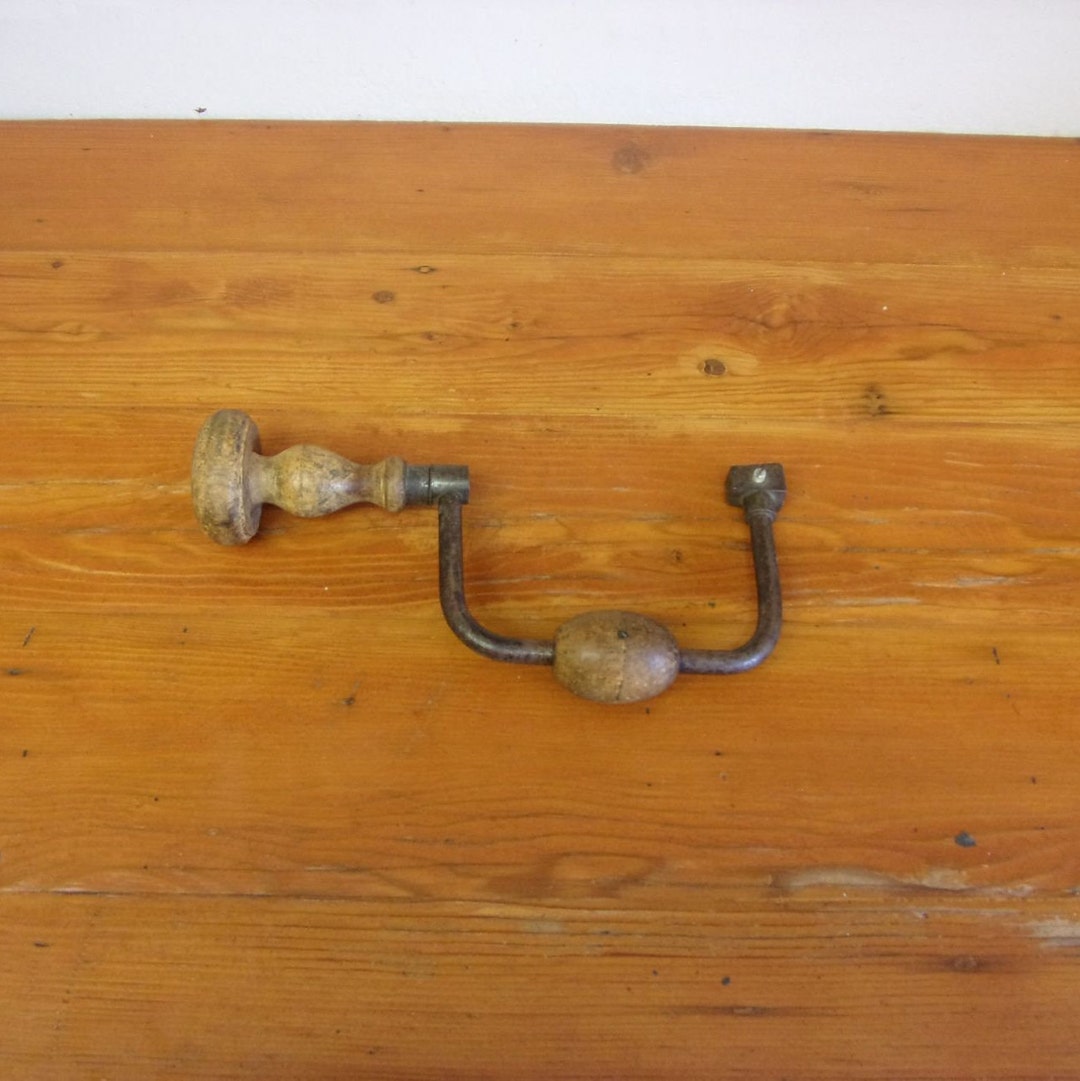Antique Vintage French Twist Brace Small Sweep Hand Drill - Etsy