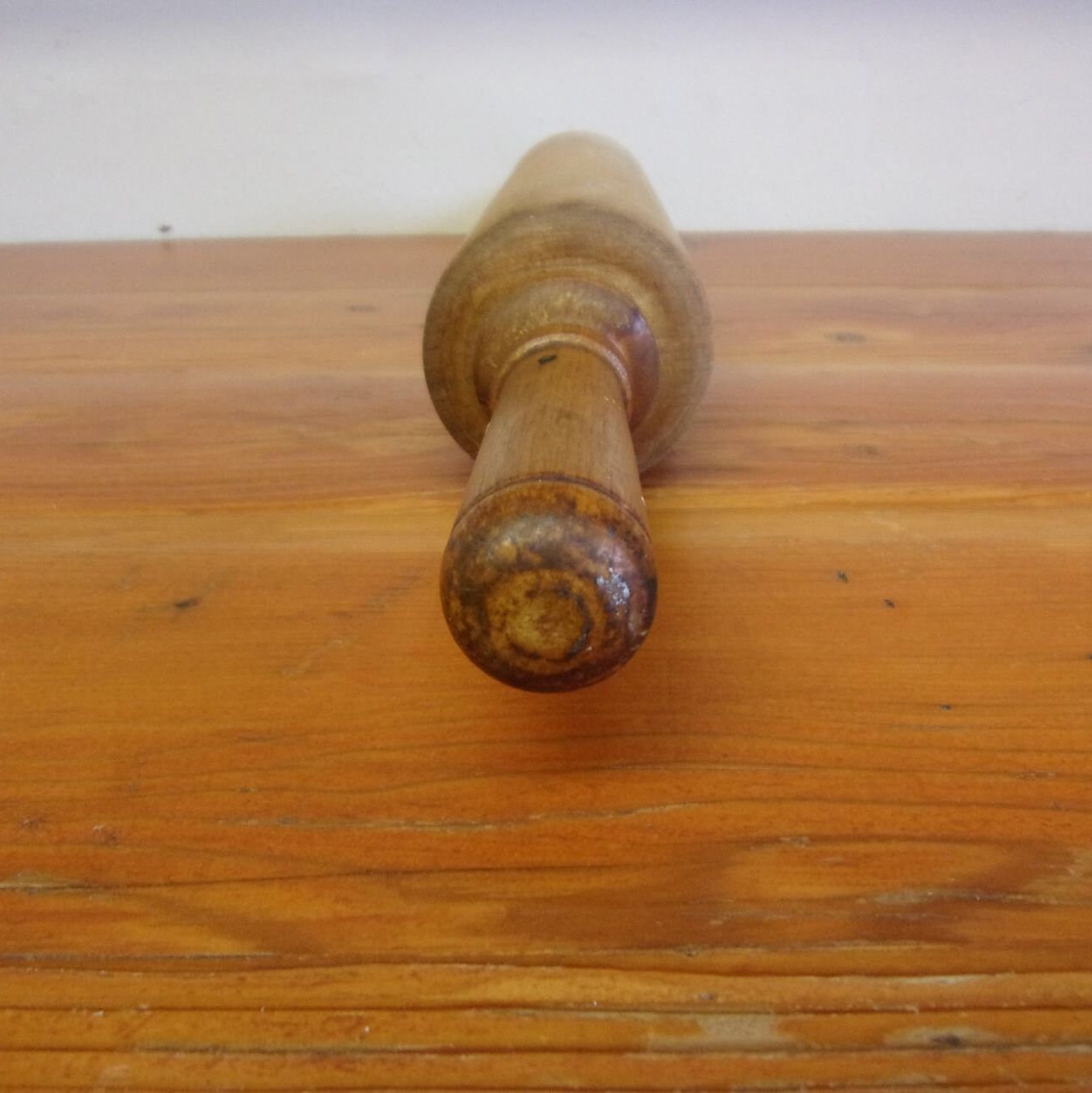 Vintage Primitive Wood Rolling Pin Old Wooden Kitchen Tools Shabby Chic ...