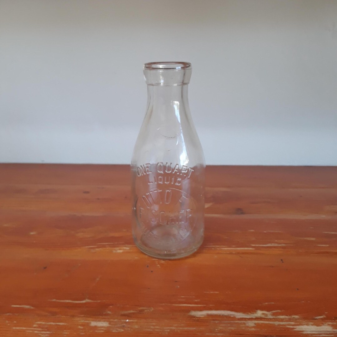 Vintage Otto F. Fischer One Quart Liquid Buffalo, NY Bottle WE001 - Etsy