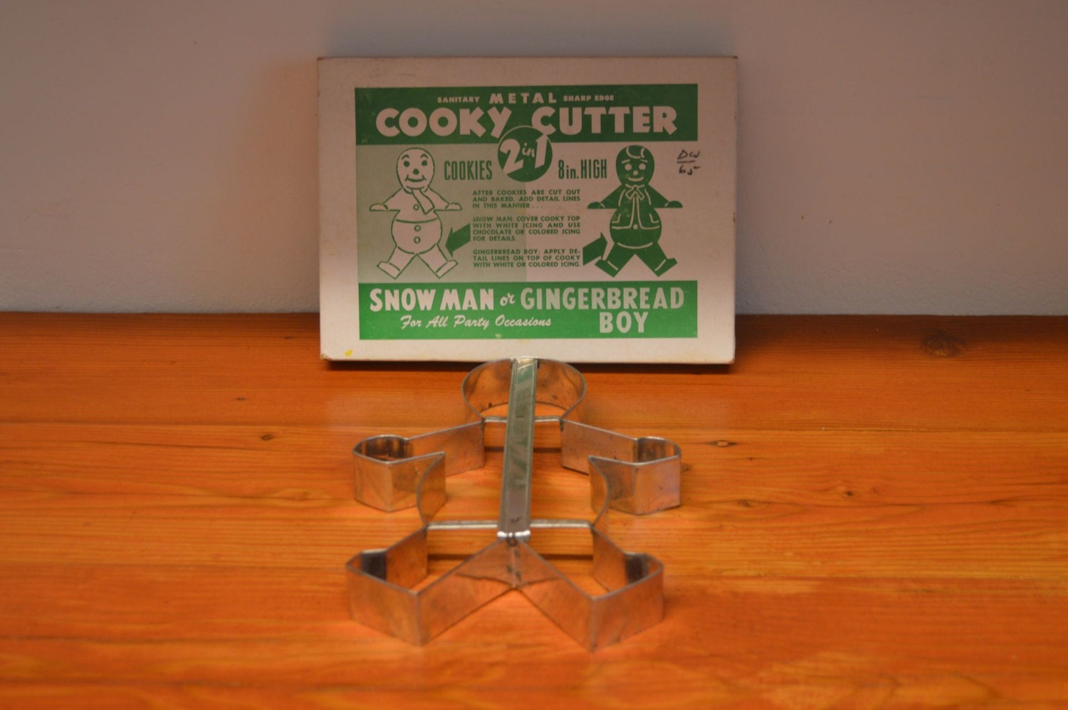 Vintage Gingerbread Man Gingerbread Boy Snowman Cookie Cutter Cooky ...