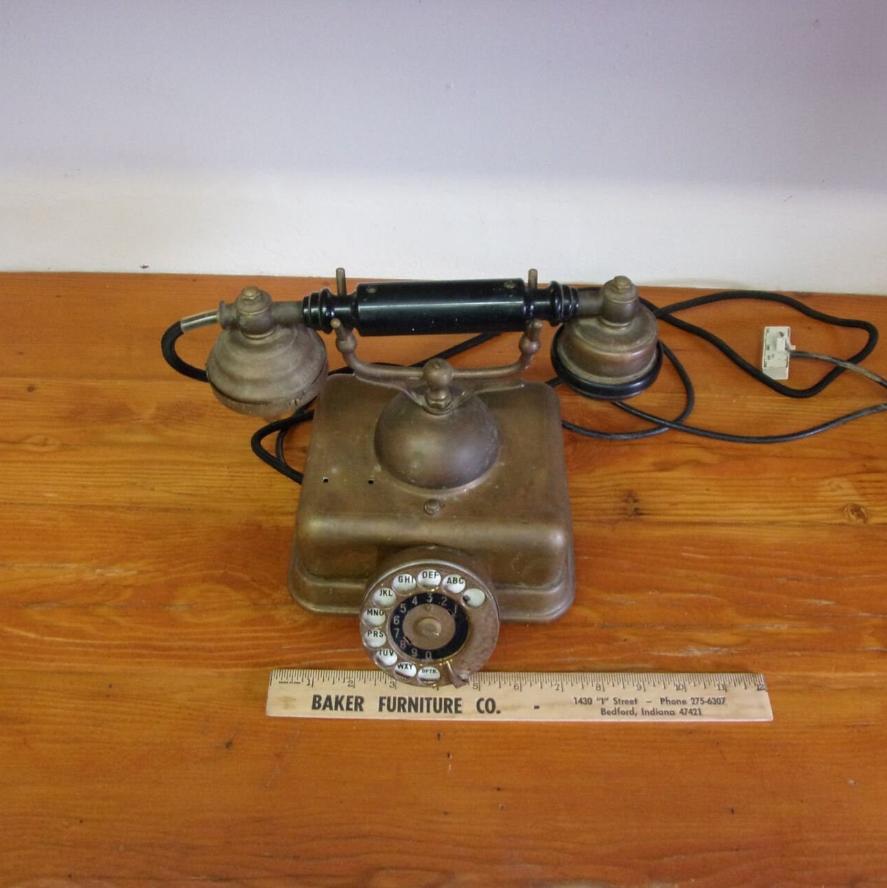 Antique Brass Rotary Phone Vintage Rotary Dial Telephone - Etsy