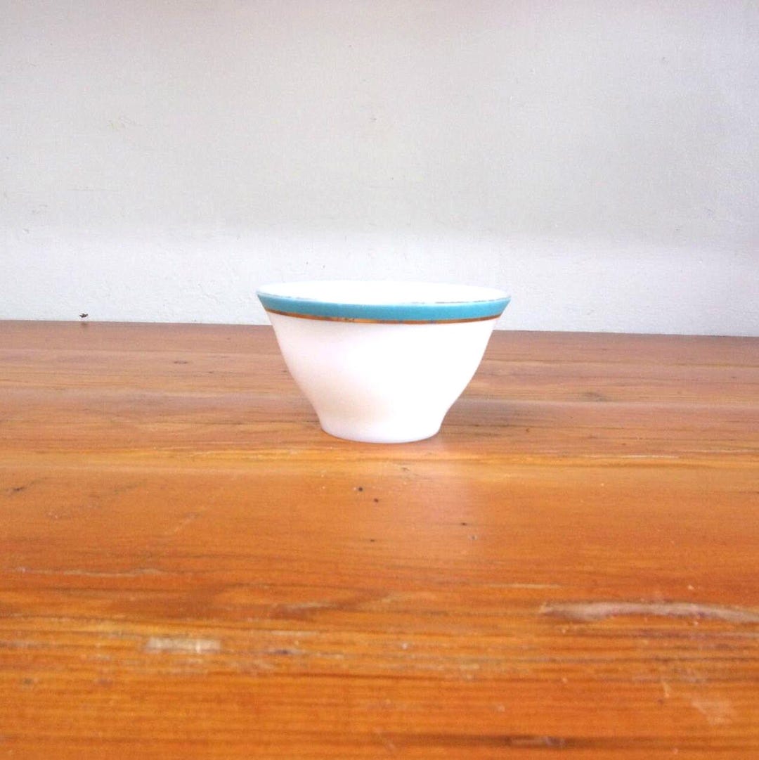 Vintage Pyrex Blue Band Sugar Bowl - Etsy