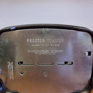 Vintage Proctor Toaster Color Guard Model 1468 Chrome - Etsy