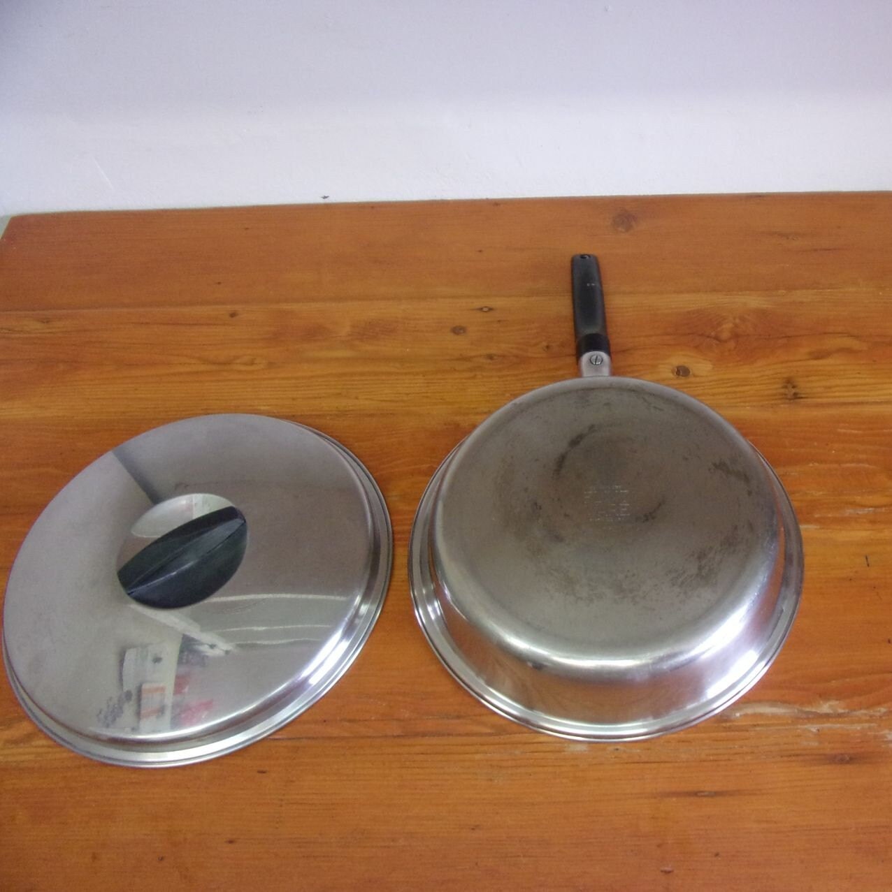 Vintage Flint Ware by Ekco Stainless Steel Pan Skillet - Etsy