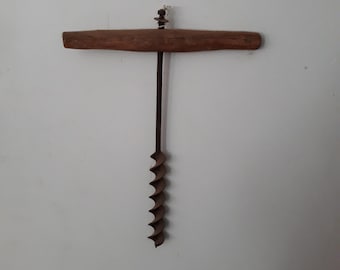 Antique Primitive T-handle Drill Auger - Etsy
