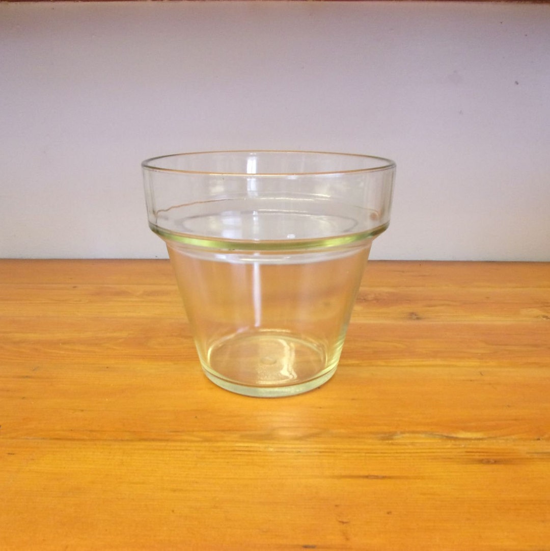 Vintage Anchor Hocking Glass Flower Pot Ecology Glass Punch Bowl - Etsy
