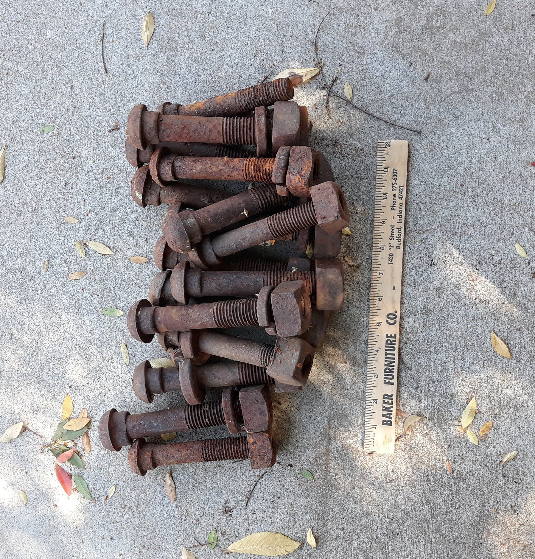 Antique Vintage Railroad Bolts With Nuts - Etsy