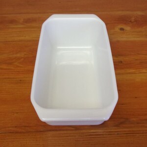 Vintage Pyrex White Glass Loaf Pan - Etsy