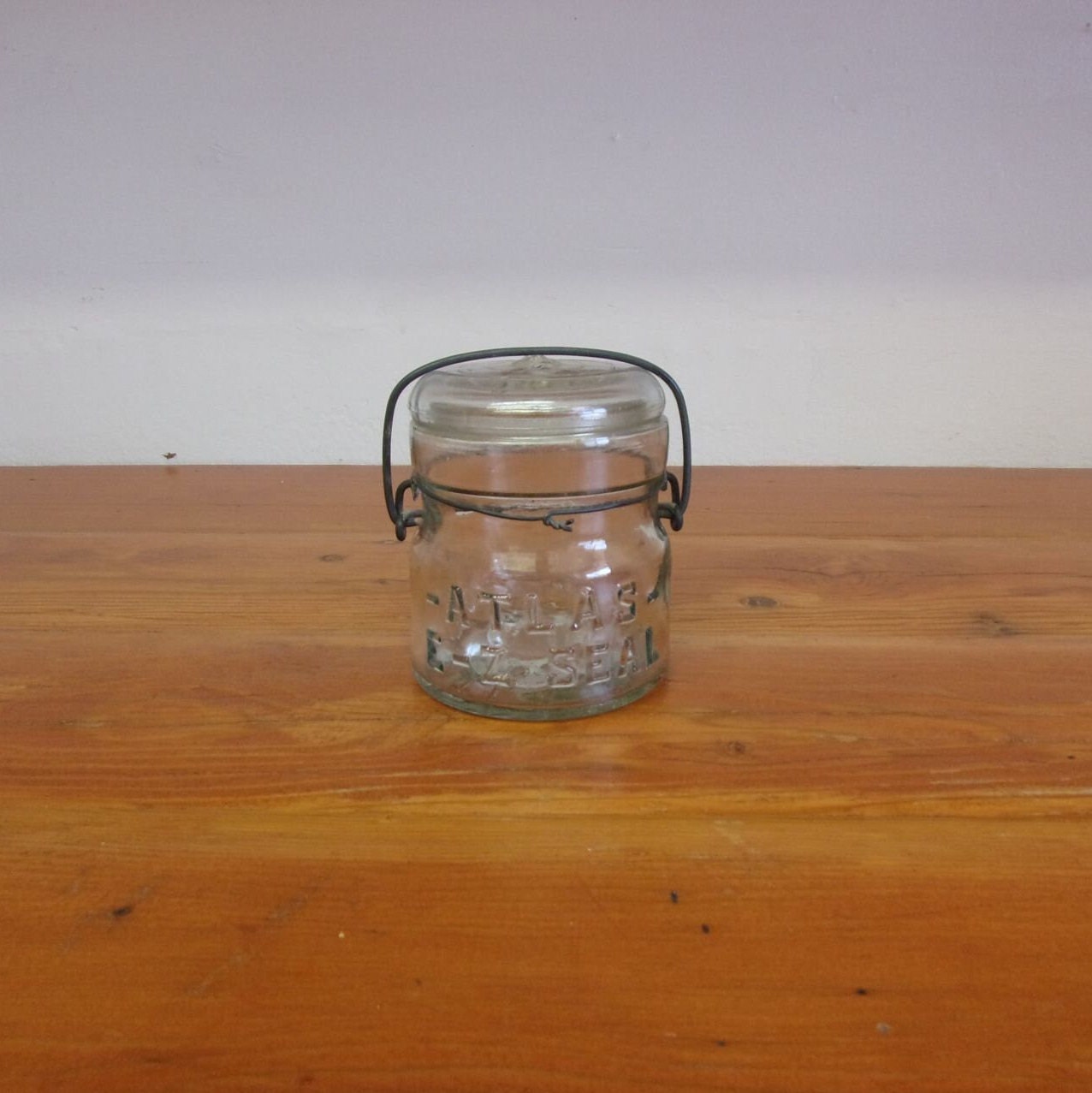 Vintage Hazel Atlas E-Z Seal Small Bail Top Canning Jar Primitive ...