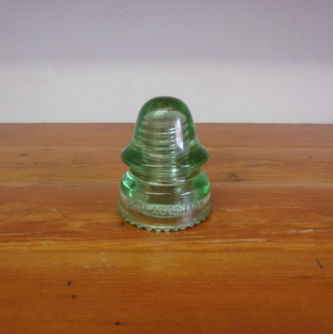 Rare Vintage Mclaughlin Green Glass Insulator No 19 - Etsy