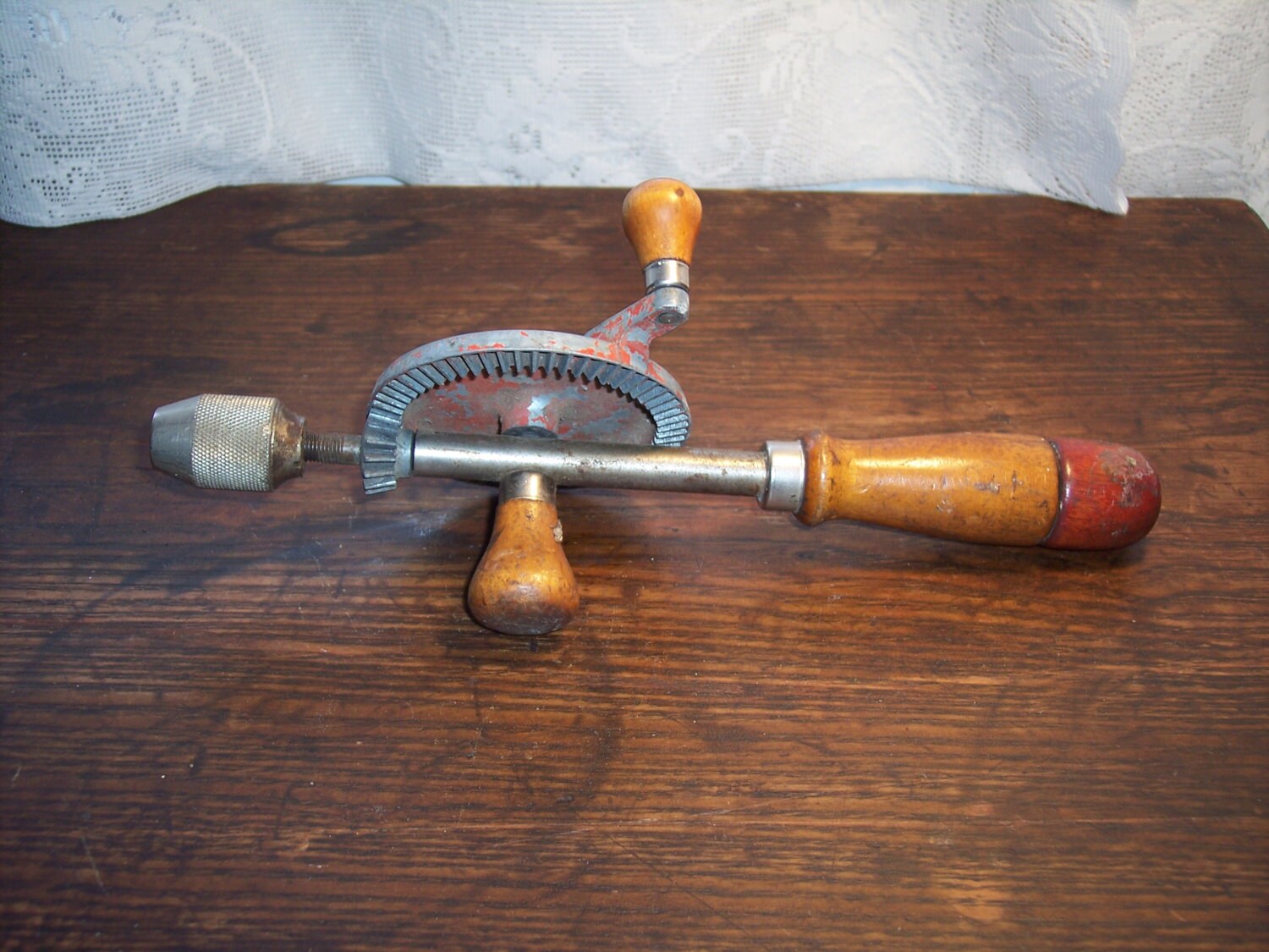 Vintage Hand Drill Egg Beater Drill Collectible Antique Tool Rustic ...
