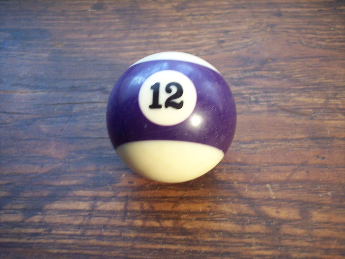 Vintage Bakelite Billiard Ball Pool Ball Lucky Number 12 - Etsy