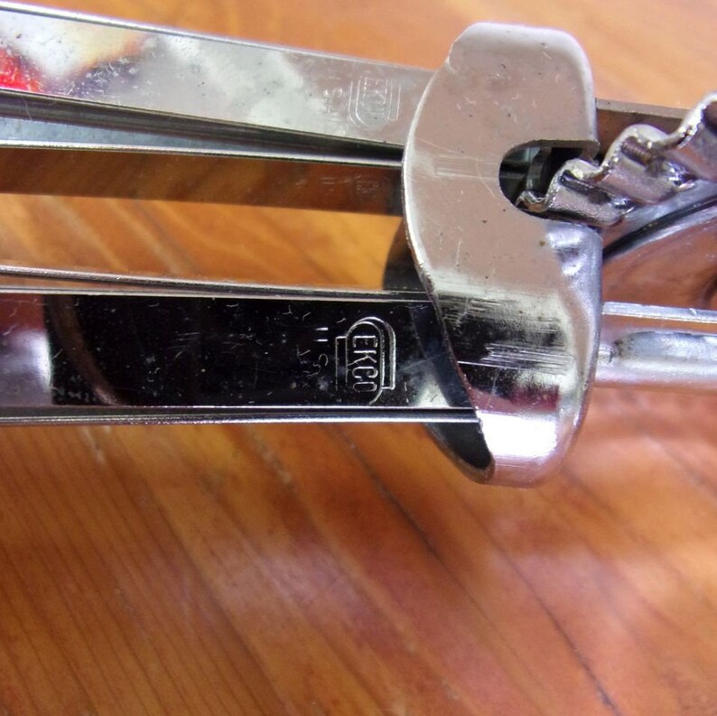 Vintage Ekco Super Speed Egg Beater With Black Wood Handle Shabby Chic ...