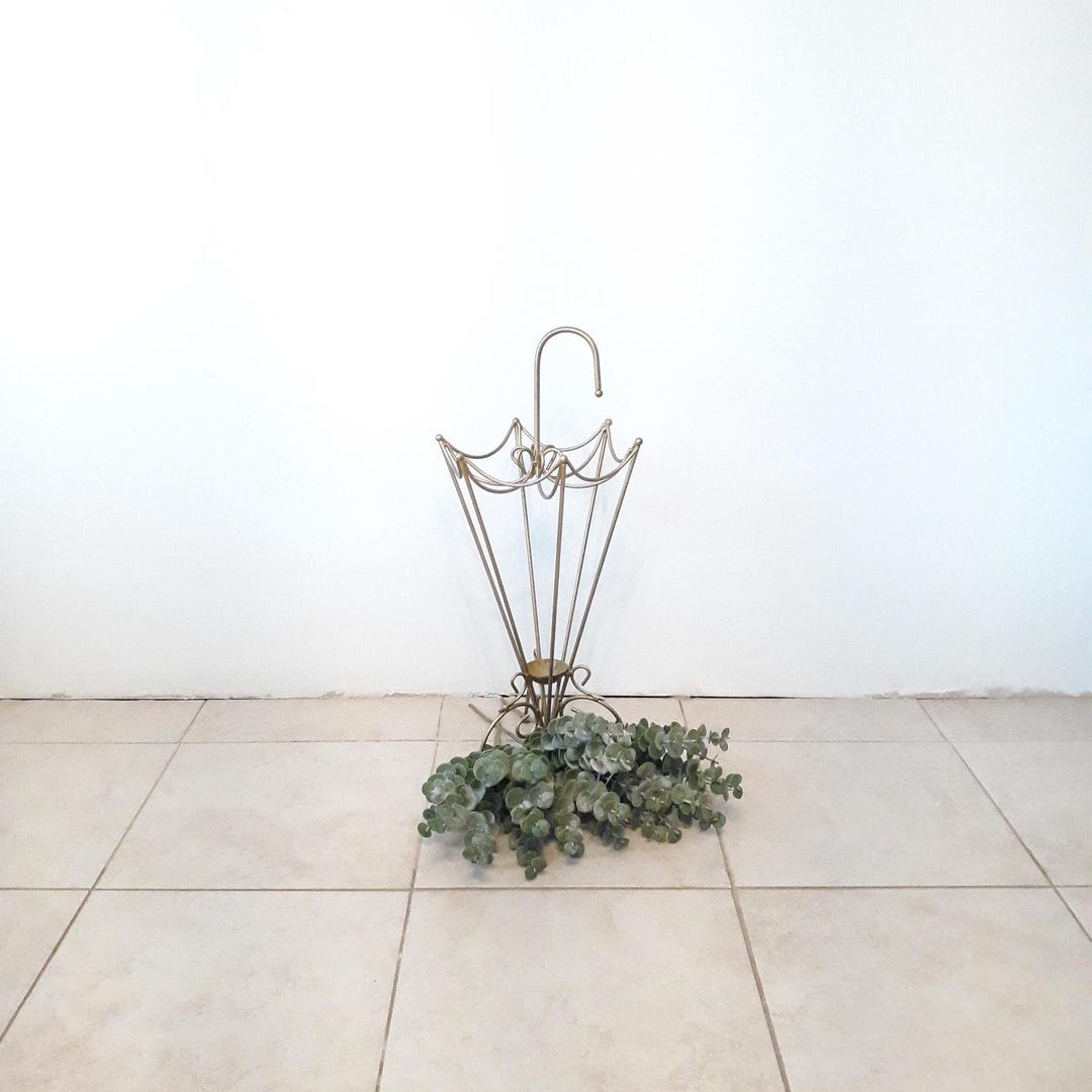 Vintage Wire Umbrella Stand in the Shape of an Umbrella - Etsy