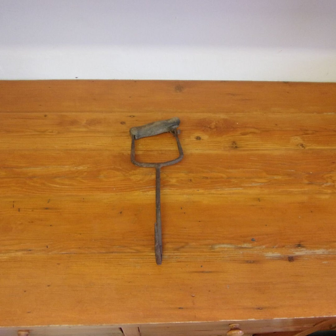 Antique Hay Hook With Wood Handle - Etsy