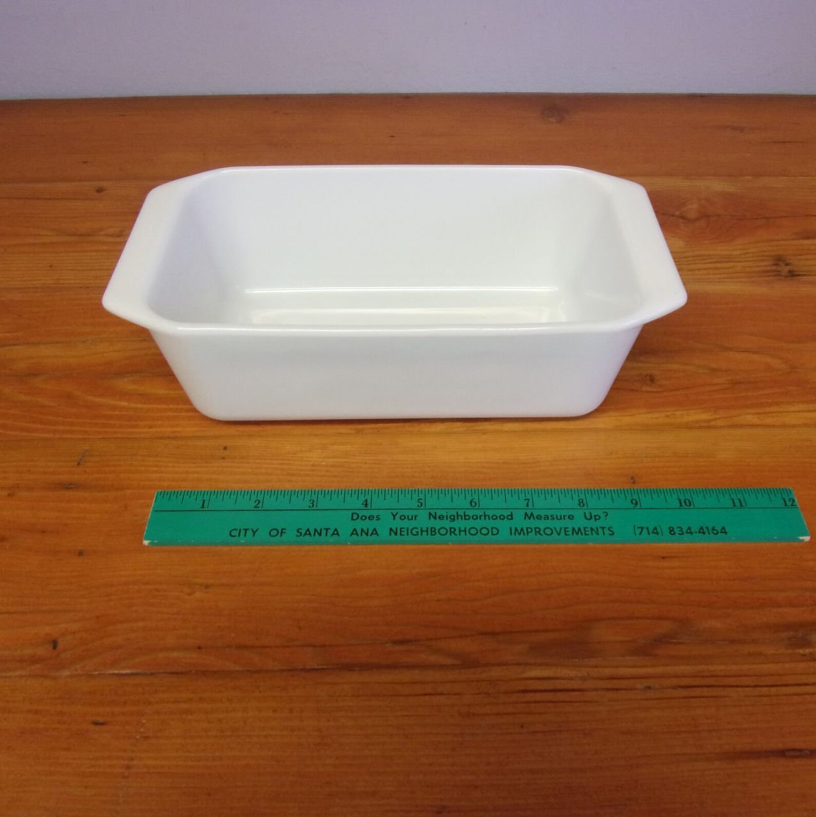 Vintage Pyrex White Glass Loaf Pan - Etsy
