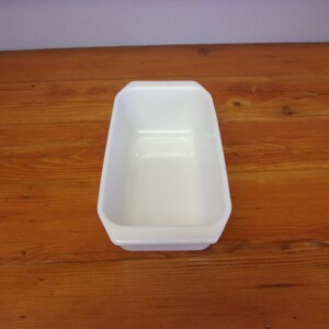 Vintage Pyrex White Glass Loaf Pan - Etsy