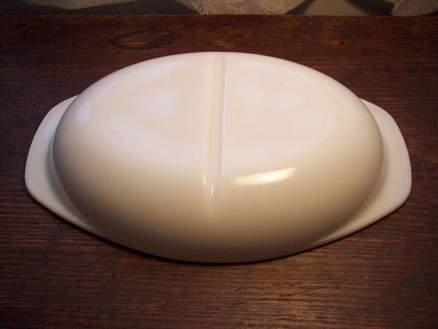 Vintage Pyrex Opal Divided Serving Dish in White Pyrex Restaurant Ware ...
