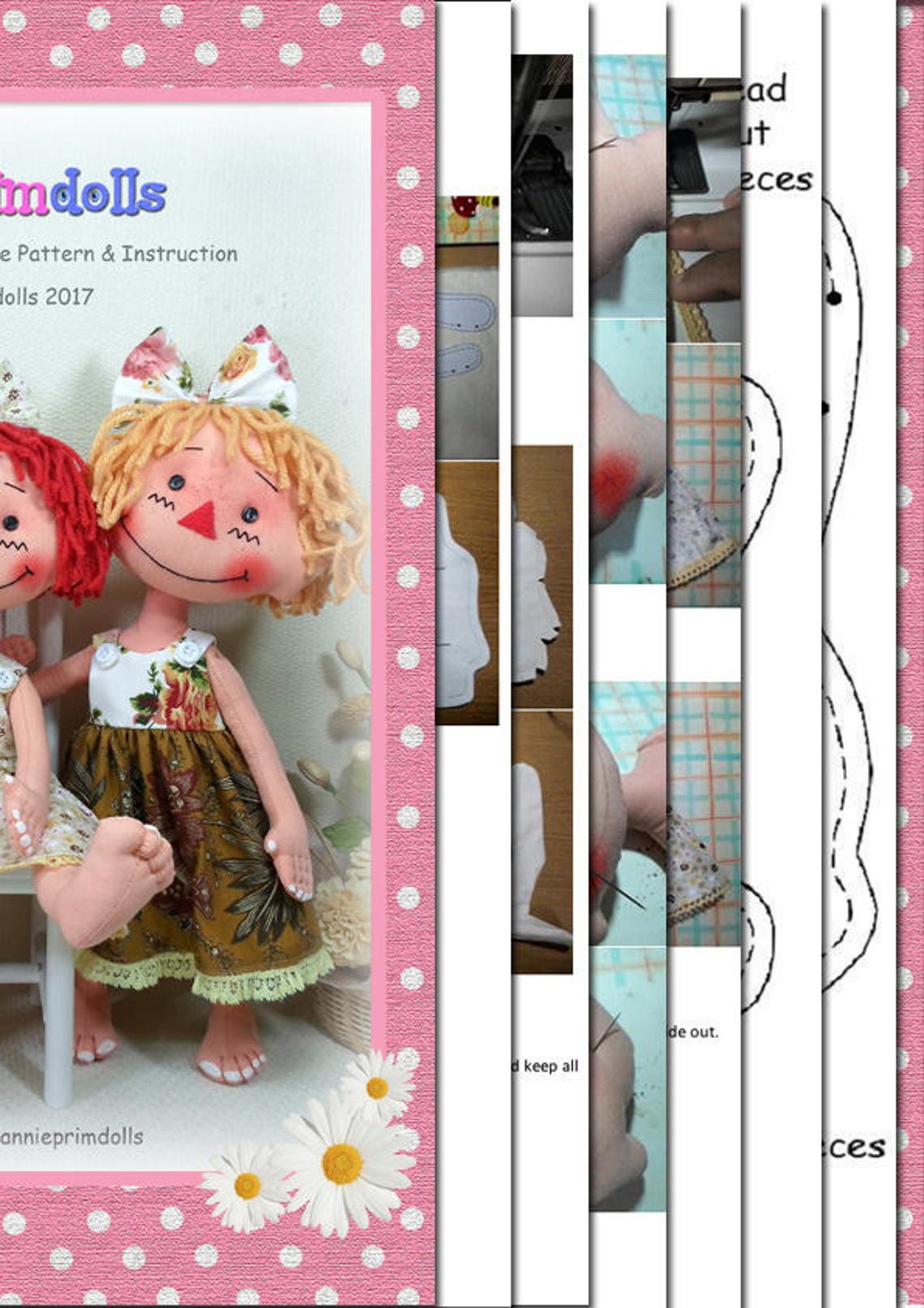 14" Cloth Annie Doll Pattern, Primitive Raggedy Style (PDF Download) - Etsy